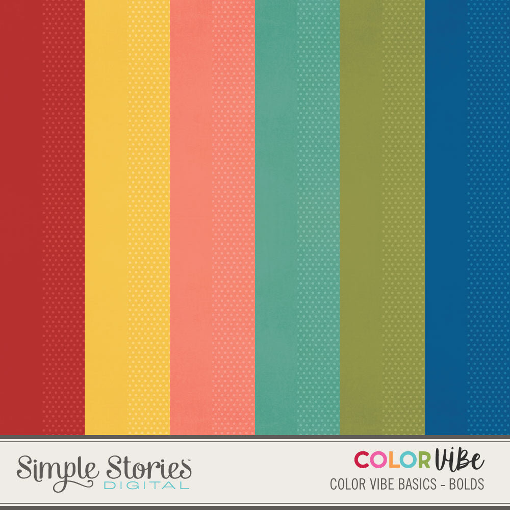 Color Vibe Digital Bolds Paper – Simple Stories