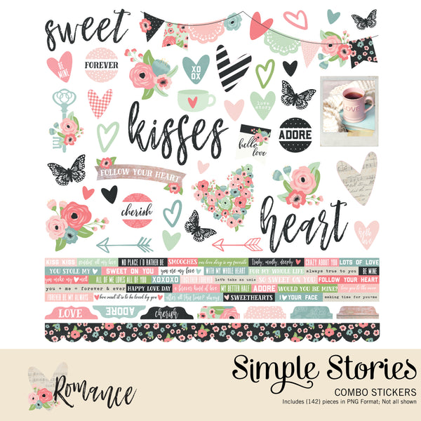 Romance Digital Stickers – Simple Stories
